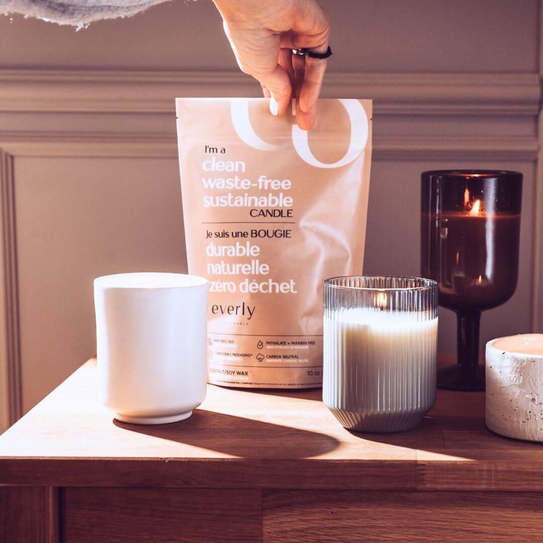 Everly | Chai + Raw Sugar | Clean Candle Refill Kit | Everly